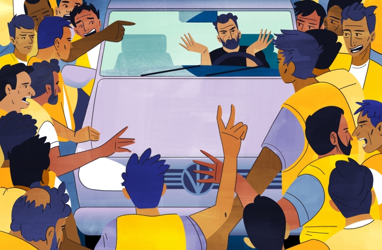 Who are the 'yellow jackets' plaguing Moroccan drivers? | Al Majalla