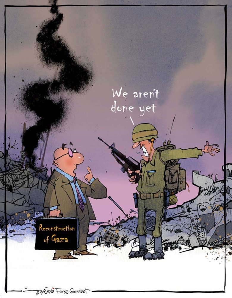 Israeli war drums drown out talk of Gaza reconstruction | Al Majalla